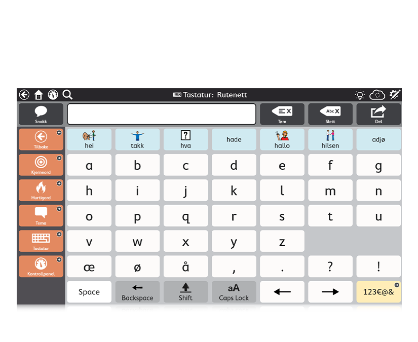 Apper og programvare - Tobii Dynavox NO